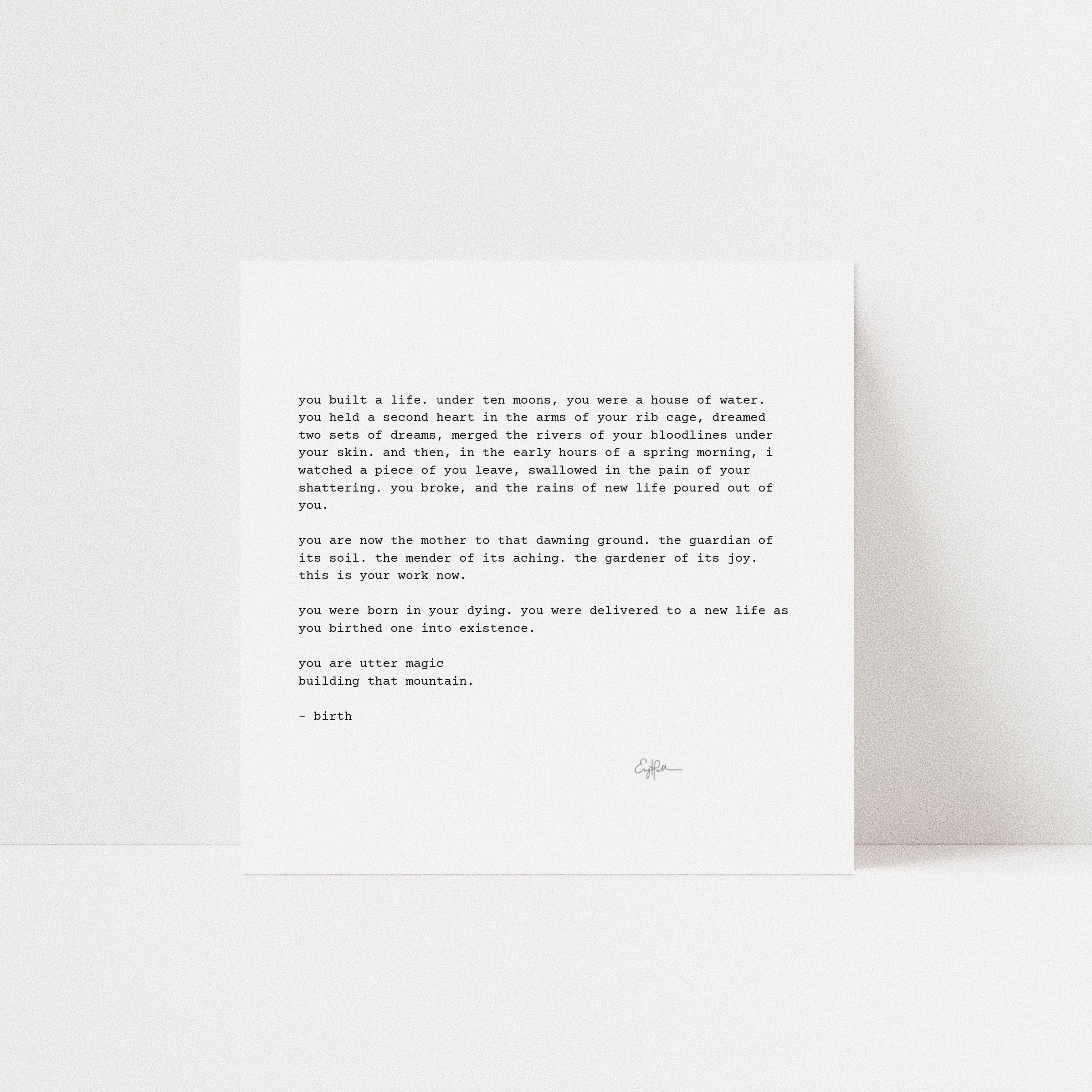 Poetry Prints – Emory Hall