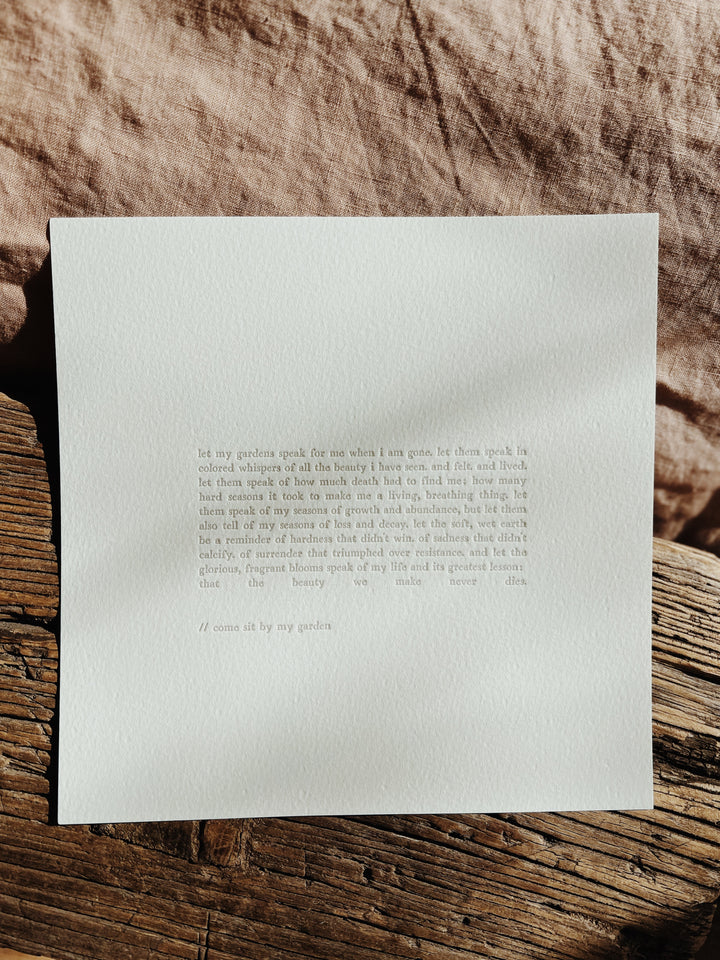 Poetry Prints – Emory Hall